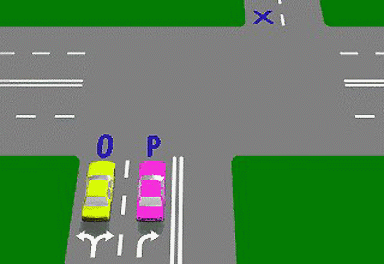 SA Car DKT - If both vehicles P and O in the diagram are turning right ...